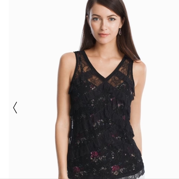 White House Black Market | Tops | Lace Shell Top | Poshmark